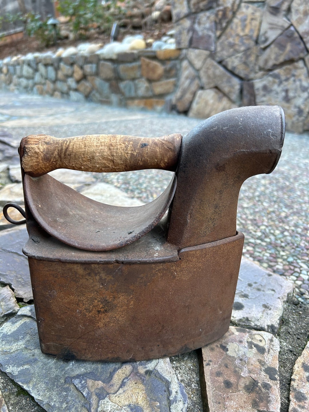 Coal Fired Clothes Press Iron W/ Chimney & Crest - Etsy