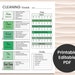 Editable Chore Chart for Couples & Families Instant Download Daily ...