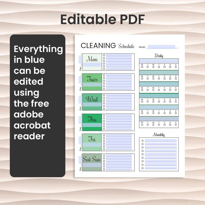 Chore/task Chart Editable, Printable, Instant Download Couples ...