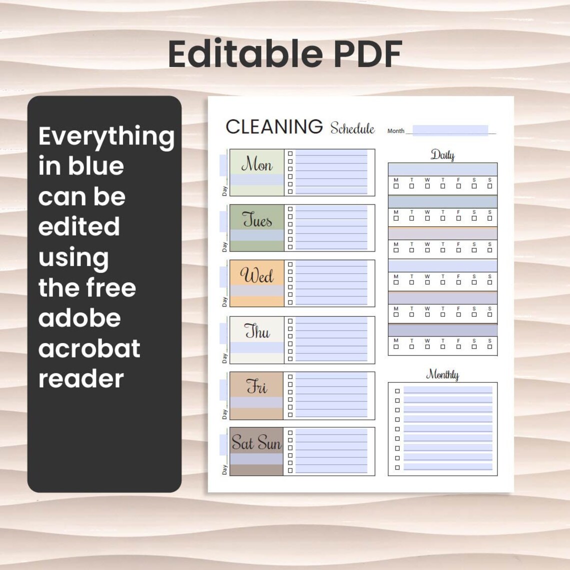 Chore/task Chart Editable, Printable, Instant Download Couples ...