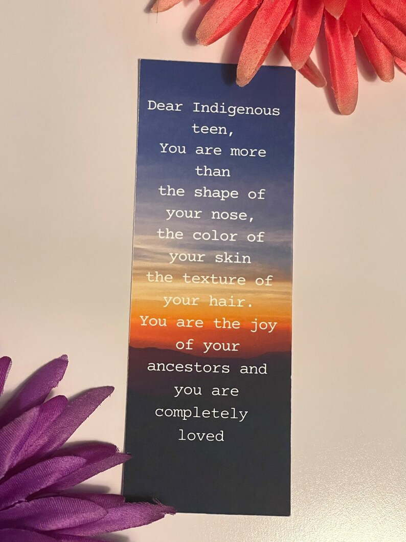 Indigenous Teen Bookmark, Indigenous Readers, Indigenous Book Gifts ...