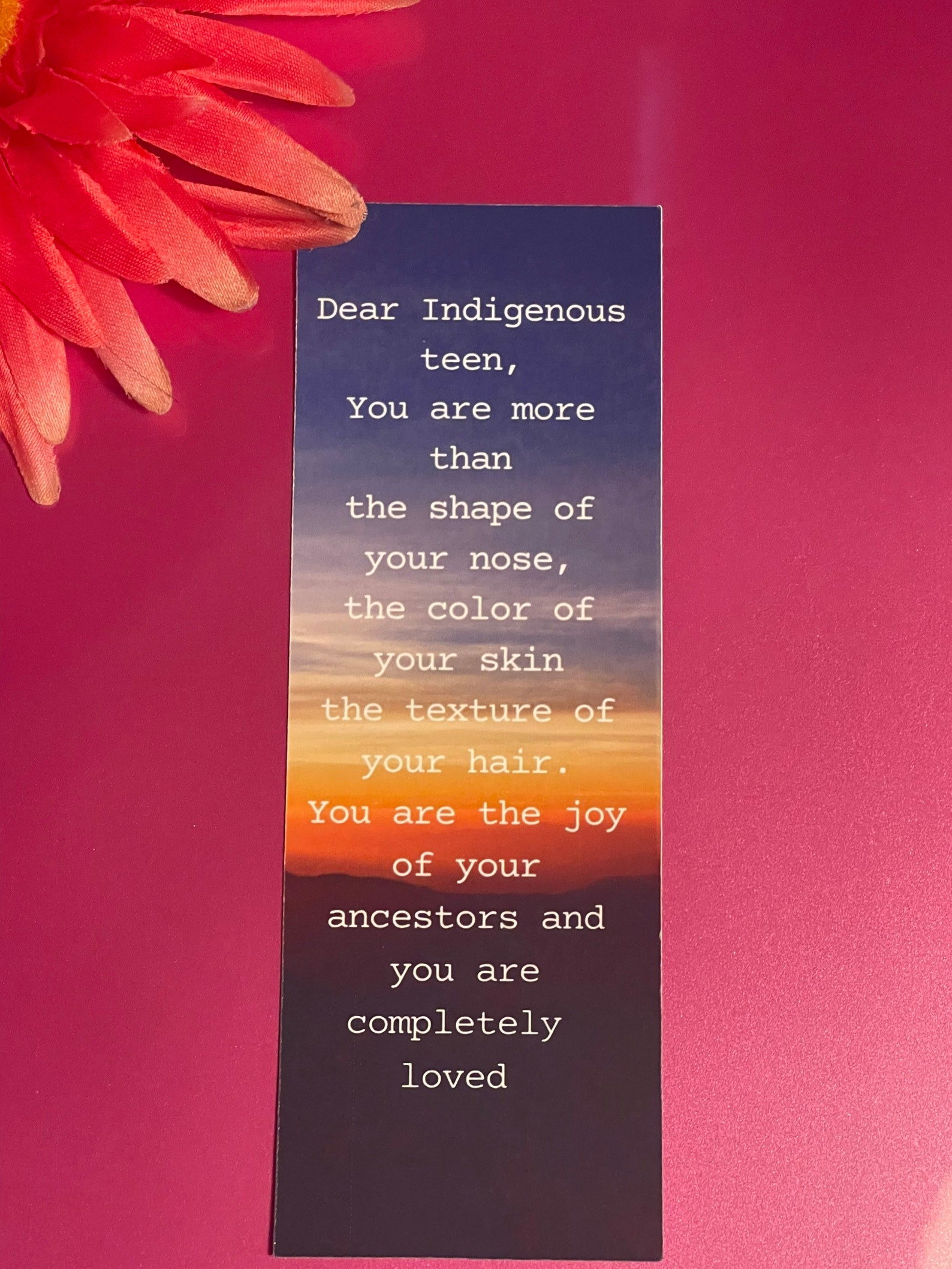 Indigenous Teen Bookmark, Indigenous Readers, Indigenous Book Gifts ...