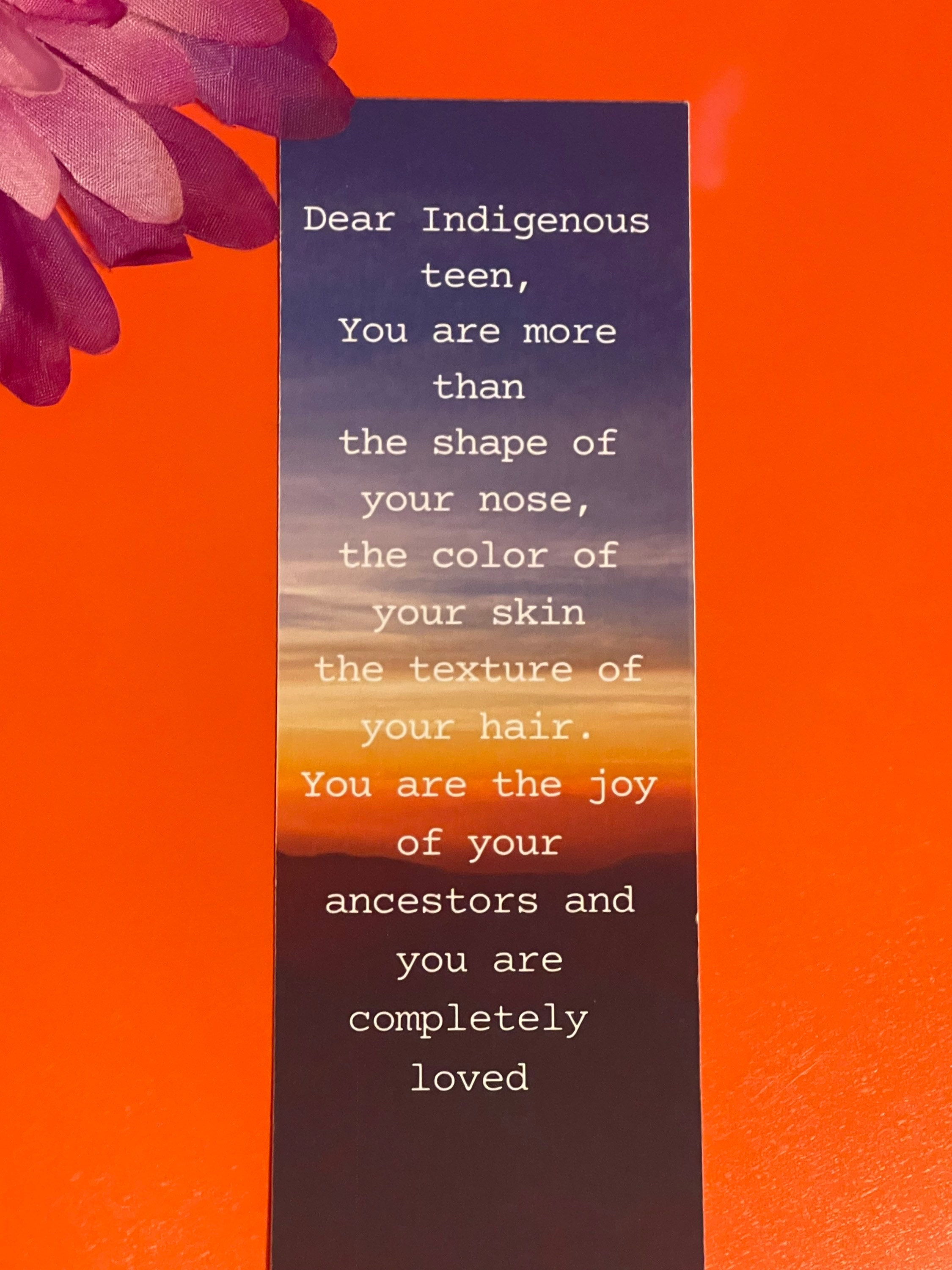 Indigenous Teen Bookmark, Indigenous Readers, Indigenous Book Gifts ...