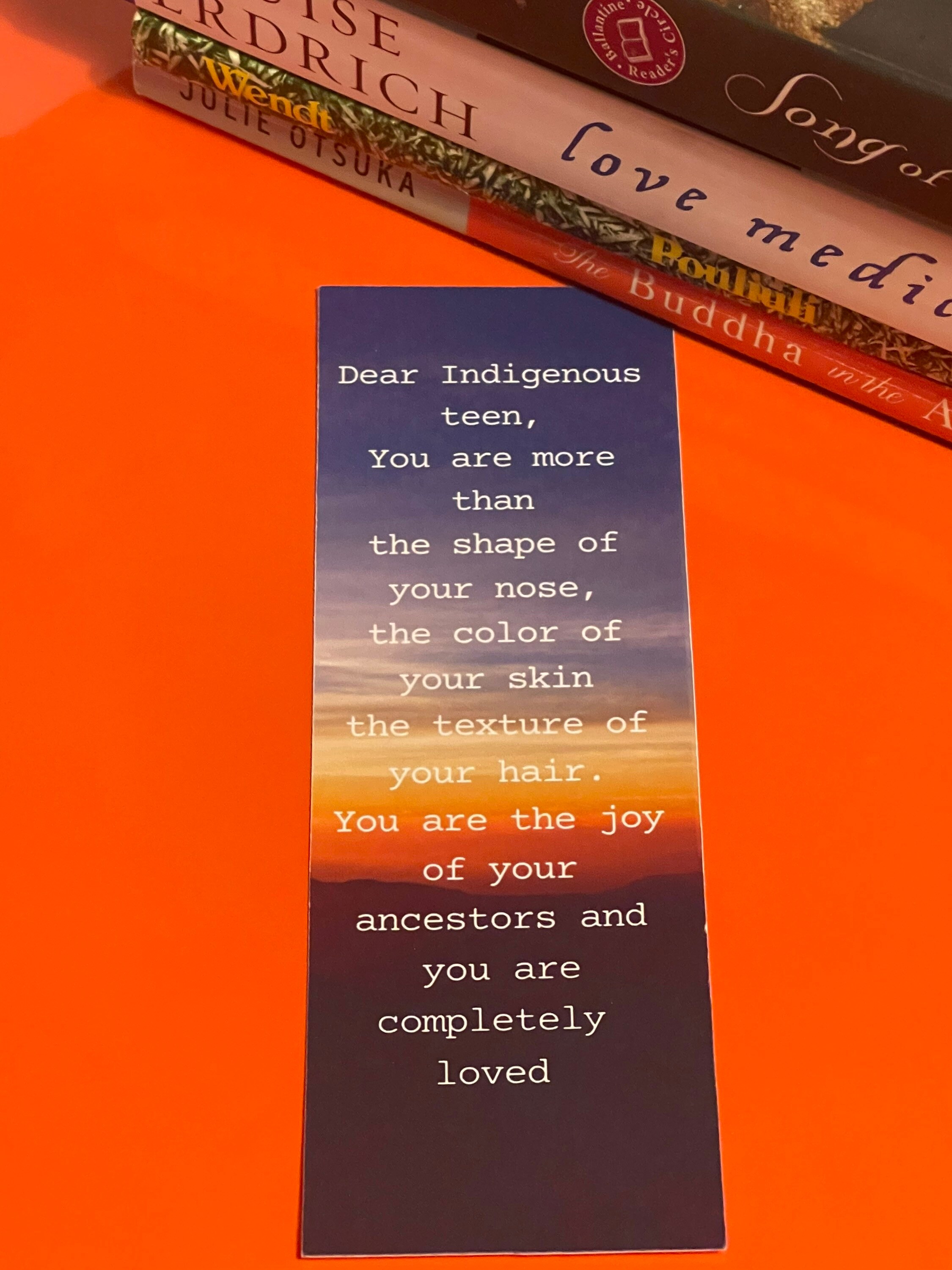 Indigenous Teen Bookmark, Indigenous Readers, Indigenous Book Gifts ...