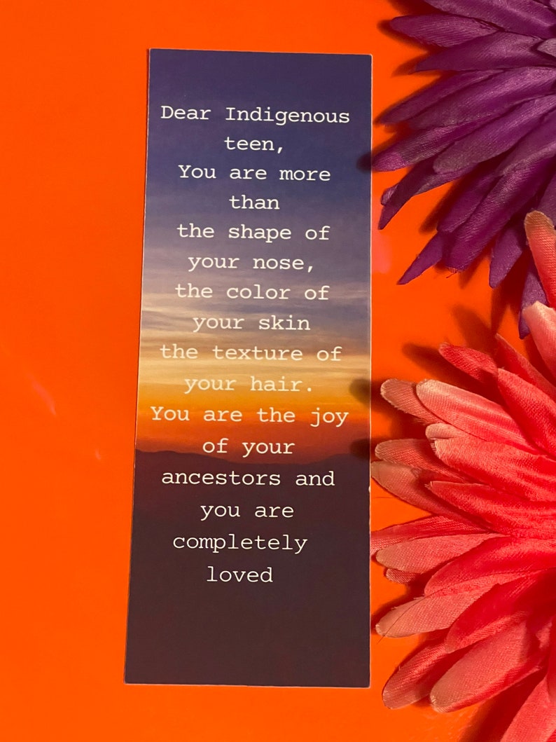 Indigenous Teen Bookmark, Indigenous Readers, Indigenous Book Gifts ...