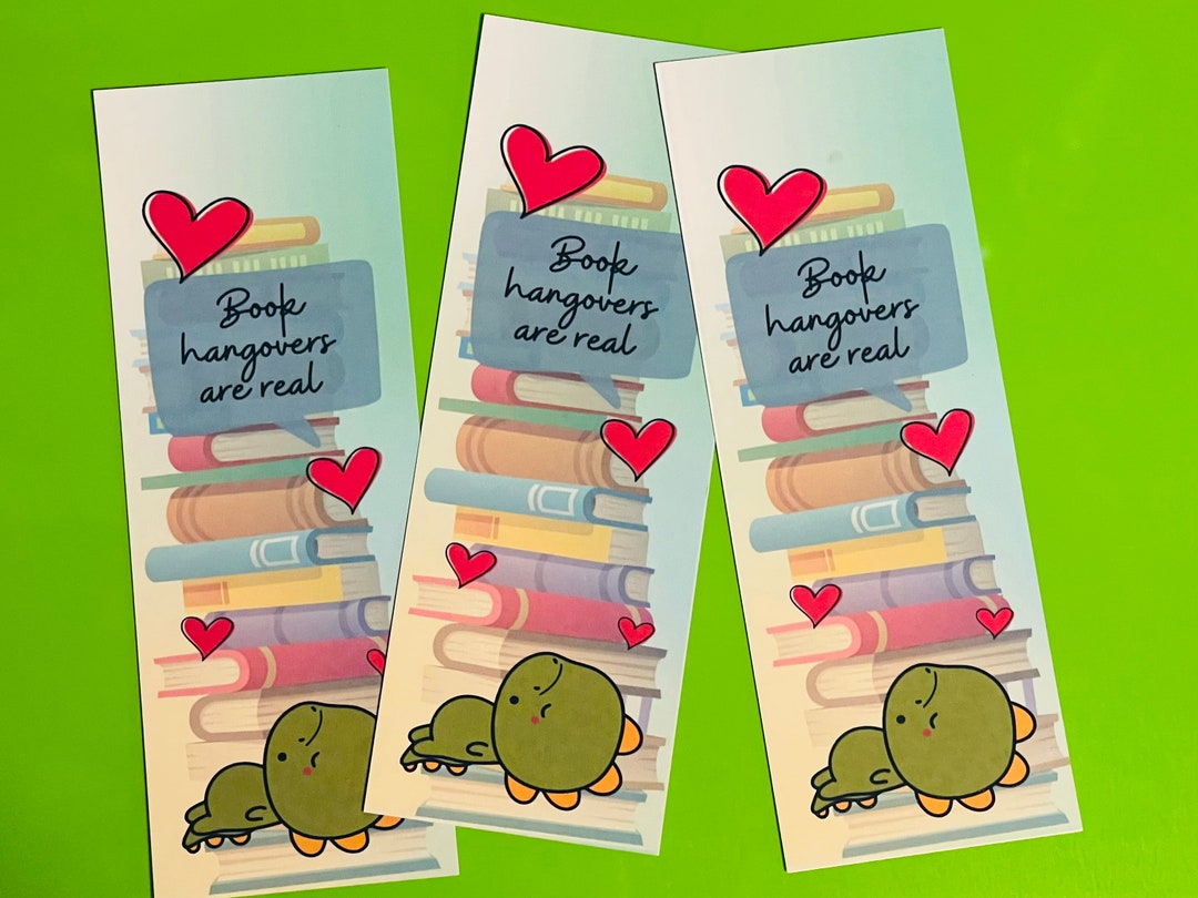 Kawaii Dinosaur Bookmark, Bookish Gift, Bookmark, Kawaii Bookmark, Book ...
