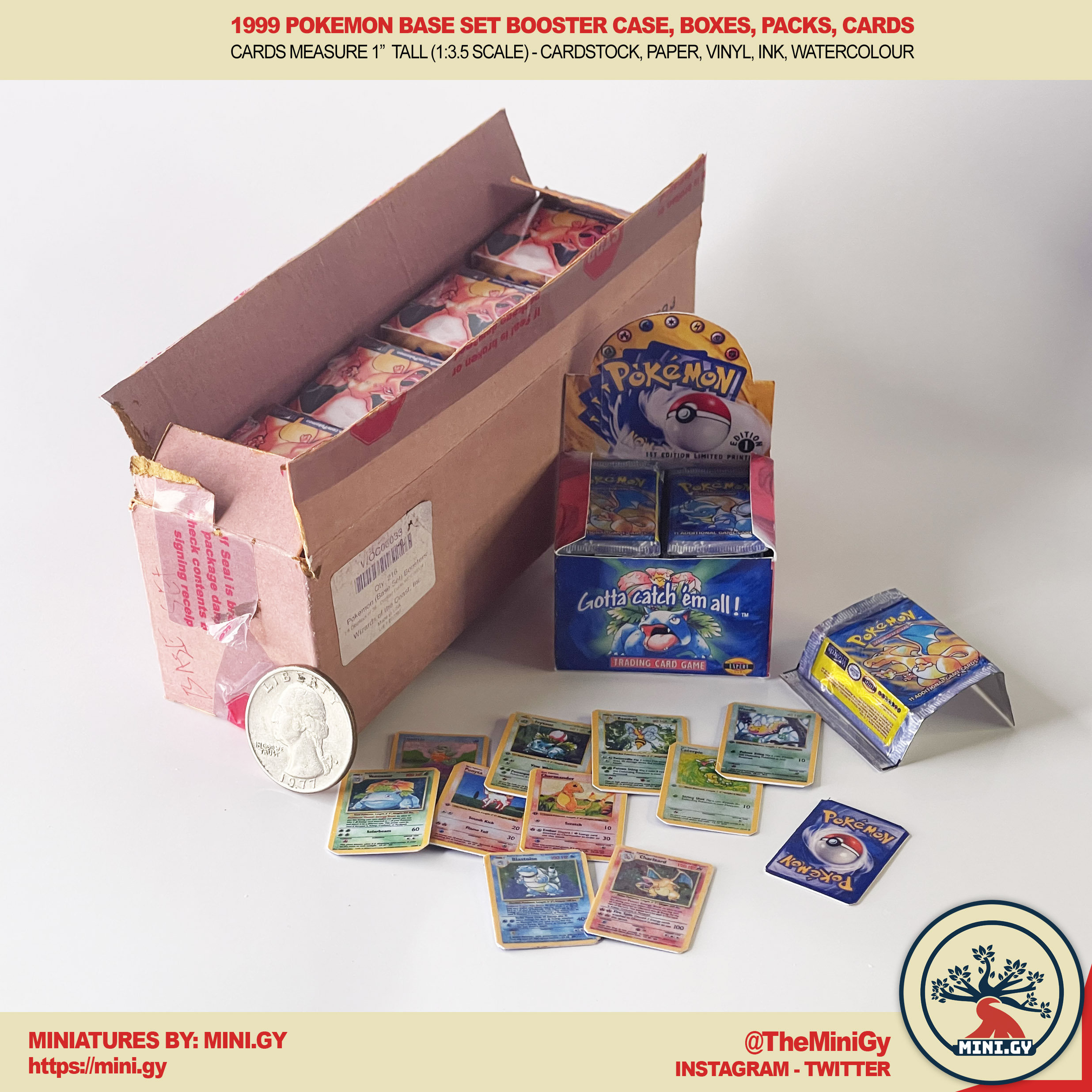 1999 Pokemon 1st Edition MINIATURE Sealed Cards, Packs, Boxes WIZARDS ...
