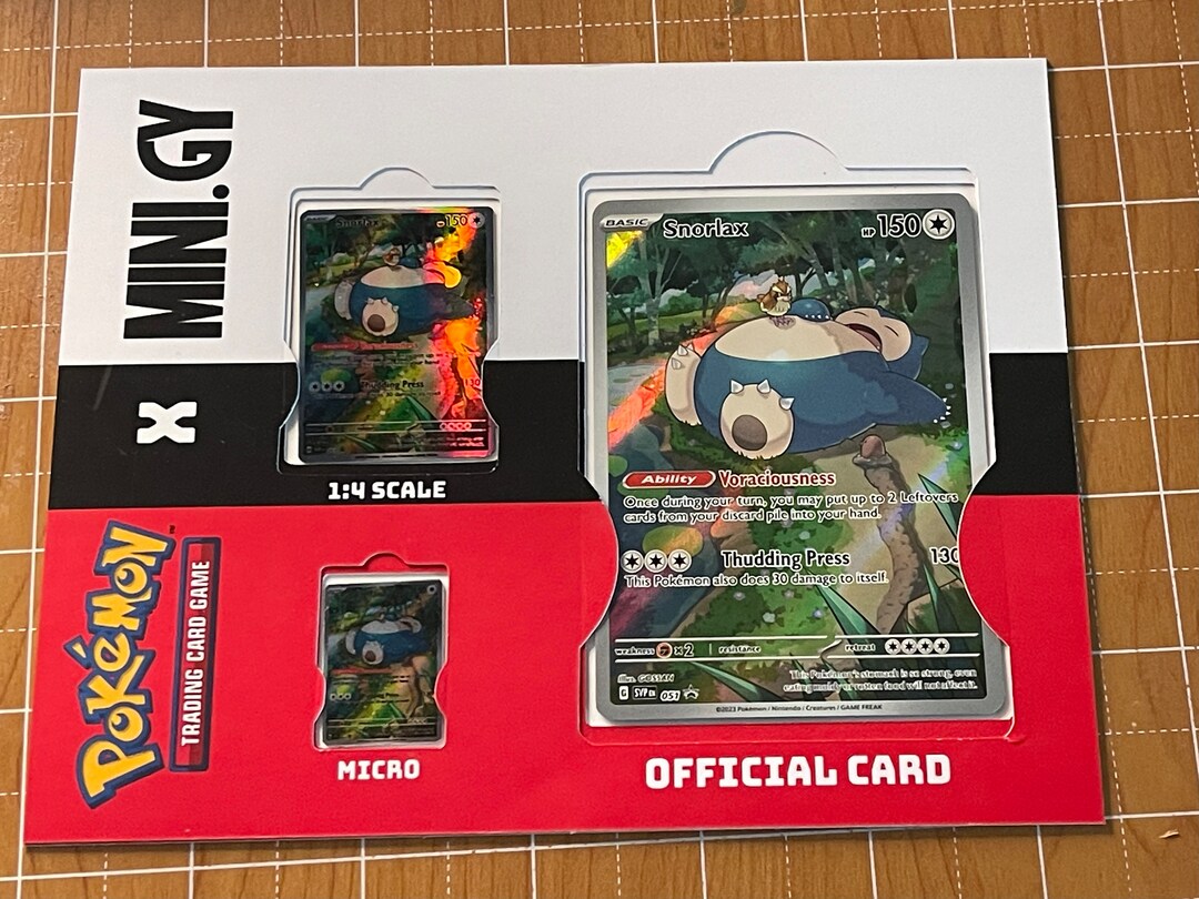 Pokemon 3-card Set (MICRO, Miniature & Full Size Proxy) - Etsy