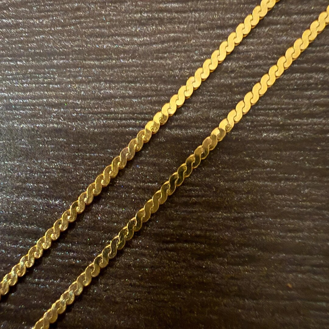 Vintage 14k Italian S Link Chain - Etsy