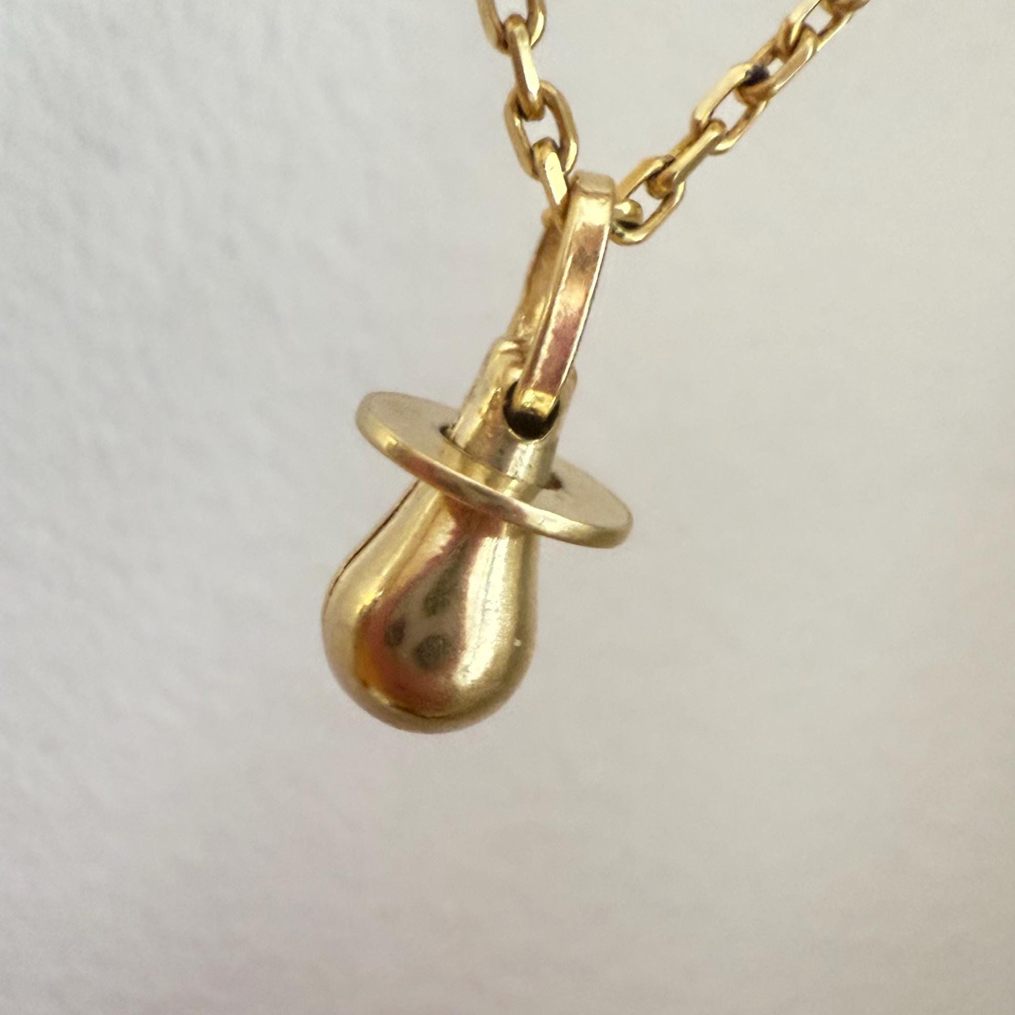 Vintage Italian 14k Articulated Pacifier Charm - Etsy
