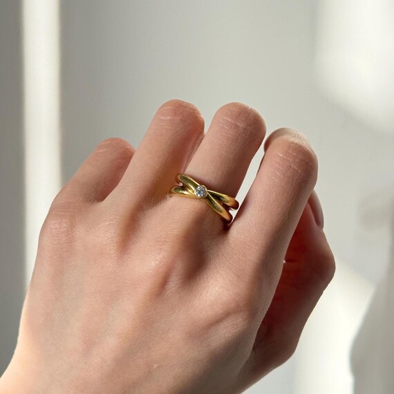 Vintage Tiffany & Co. 18k Paloma Picasso Diamond Ring… - Gem