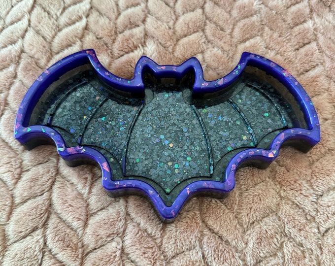 Glitter Purple/black Bat Tray - Etsy