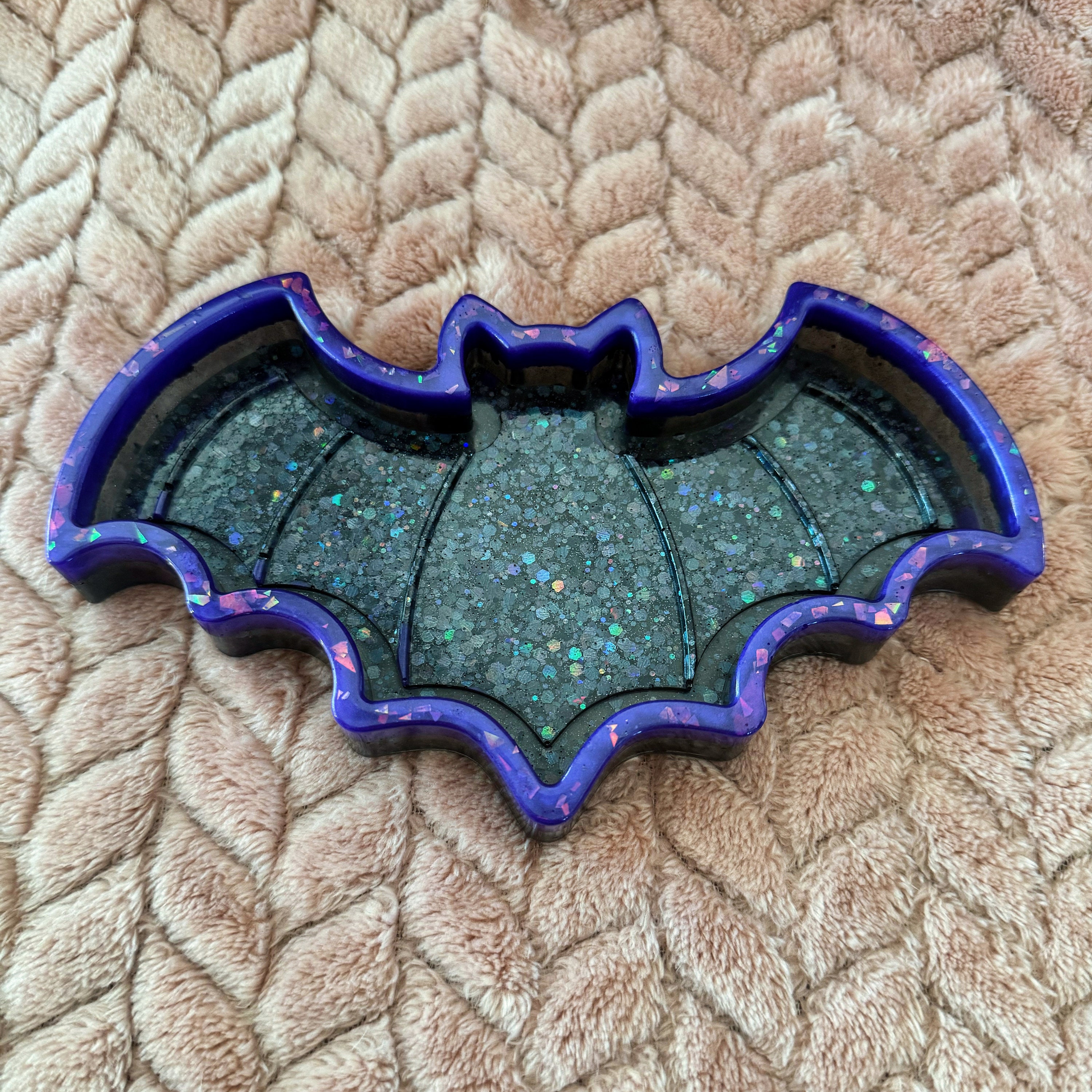 Glitter Purple/black Bat Tray - Etsy