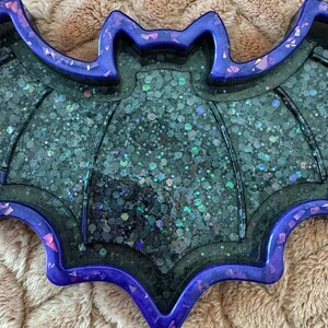 Glitter Purple/black Bat Tray - Etsy