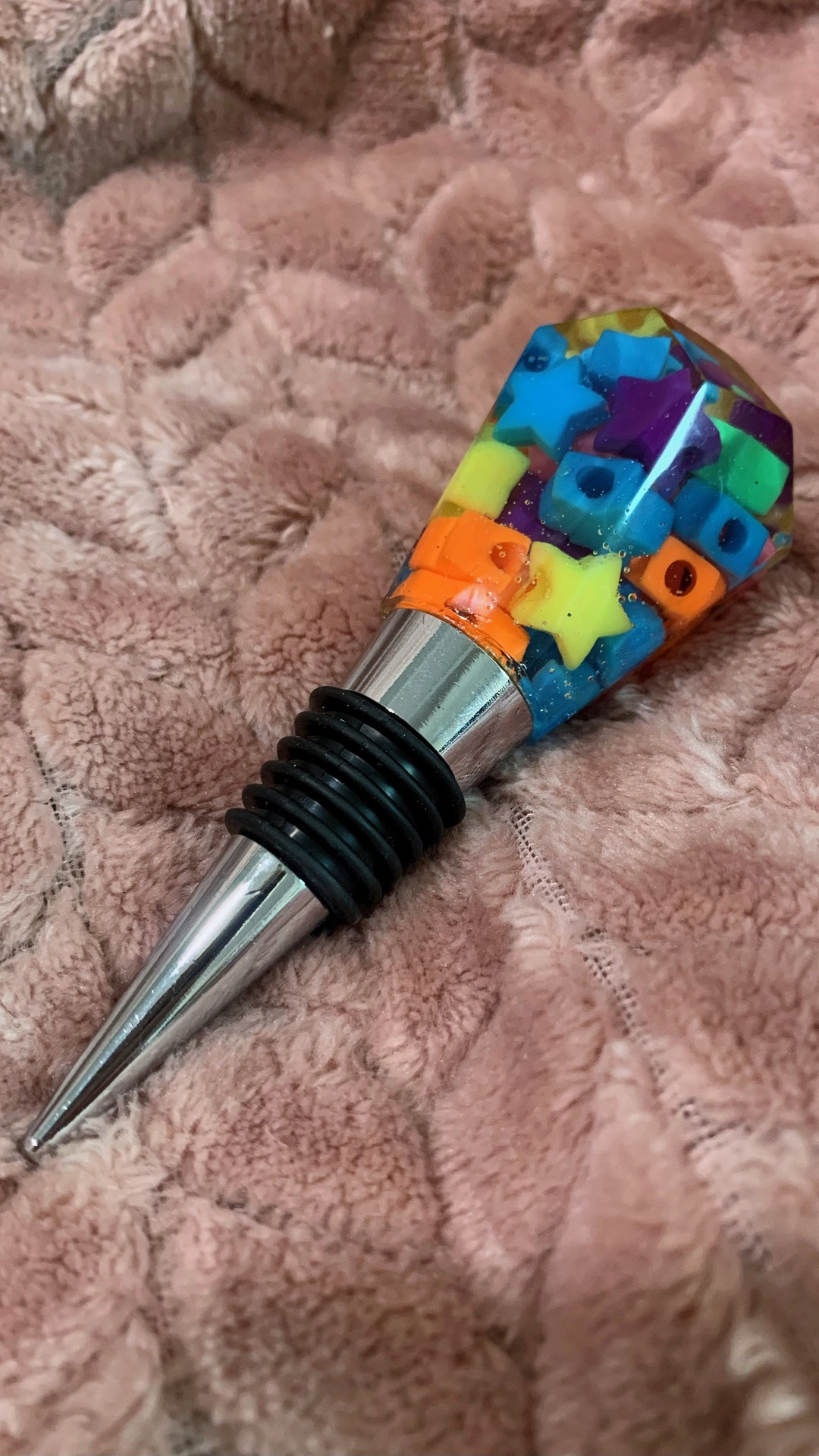 Rainbow Star Bottle Stopper - Etsy