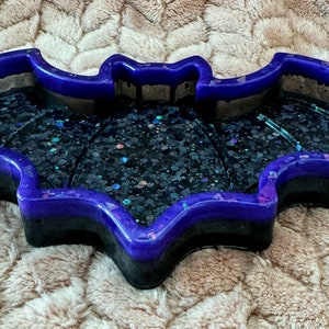 Glitter Purple/black Bat Tray - Etsy
