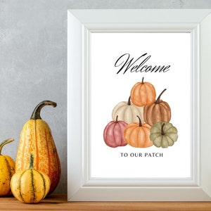 Welcome to Our Patch | Instant Download Digital Print | Pumpkin Patch ...
