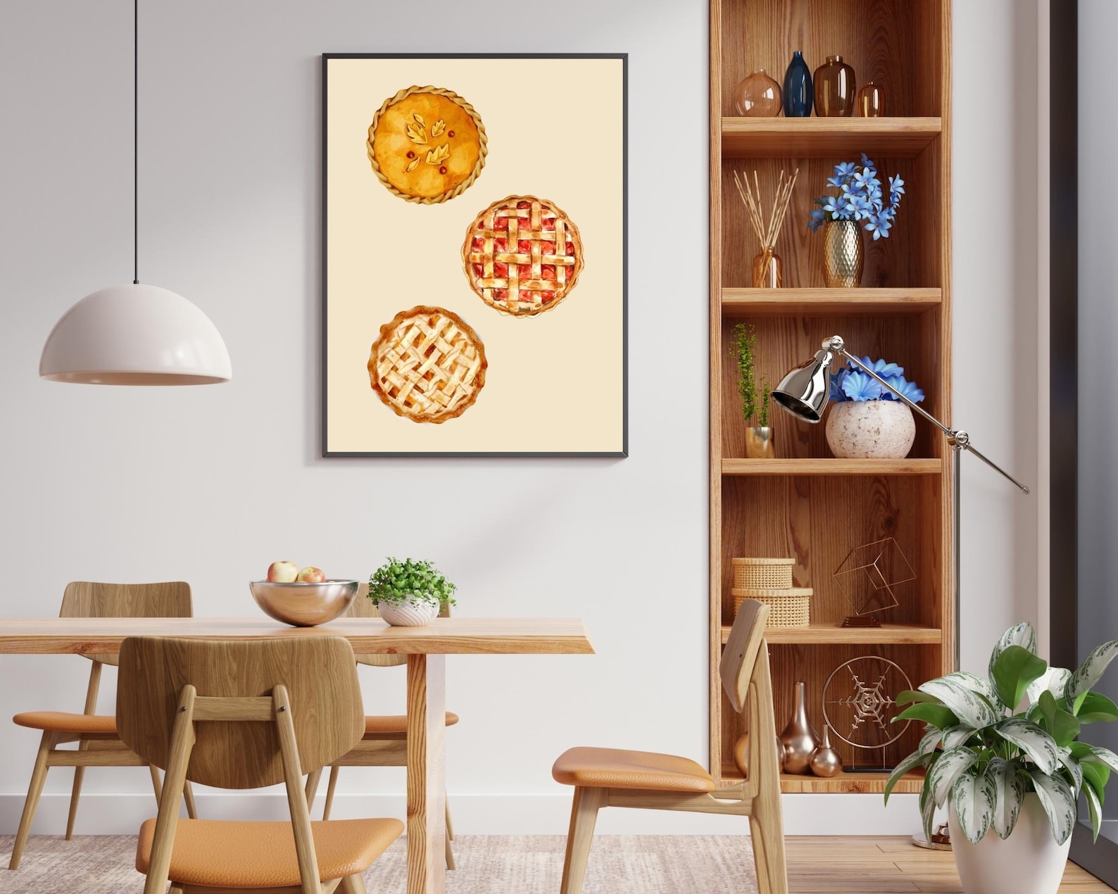 Pumpkin Pie | Apple Pie | Cherry Pie | Instant Download Digital Print ...