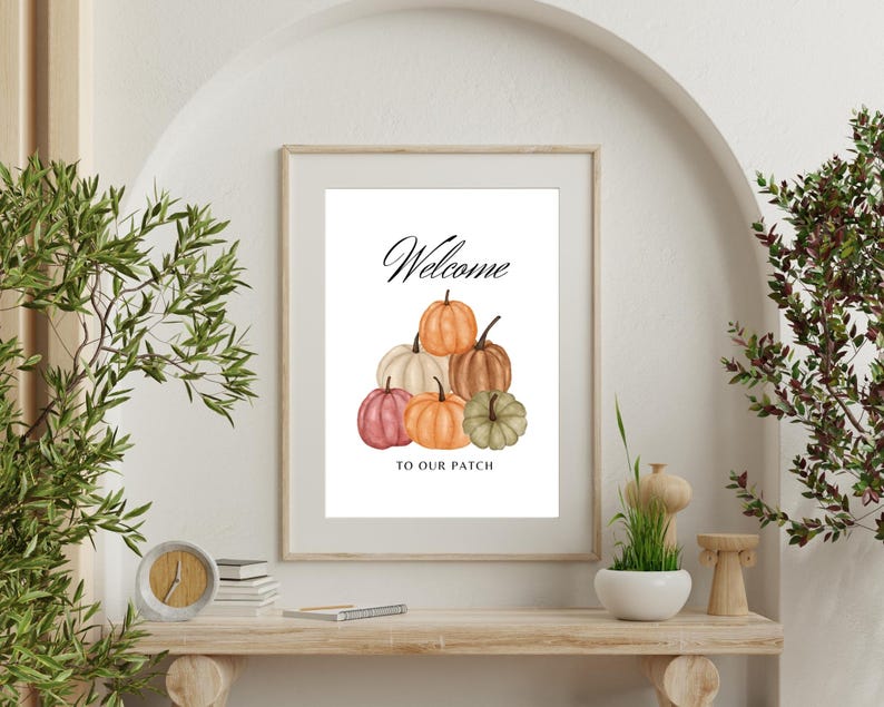 Welcome to Our Patch | Instant Download Digital Print | Pumpkin Patch ...