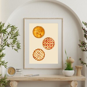 Pumpkin Pie | Apple Pie | Cherry Pie | Instant Download Digital Print ...