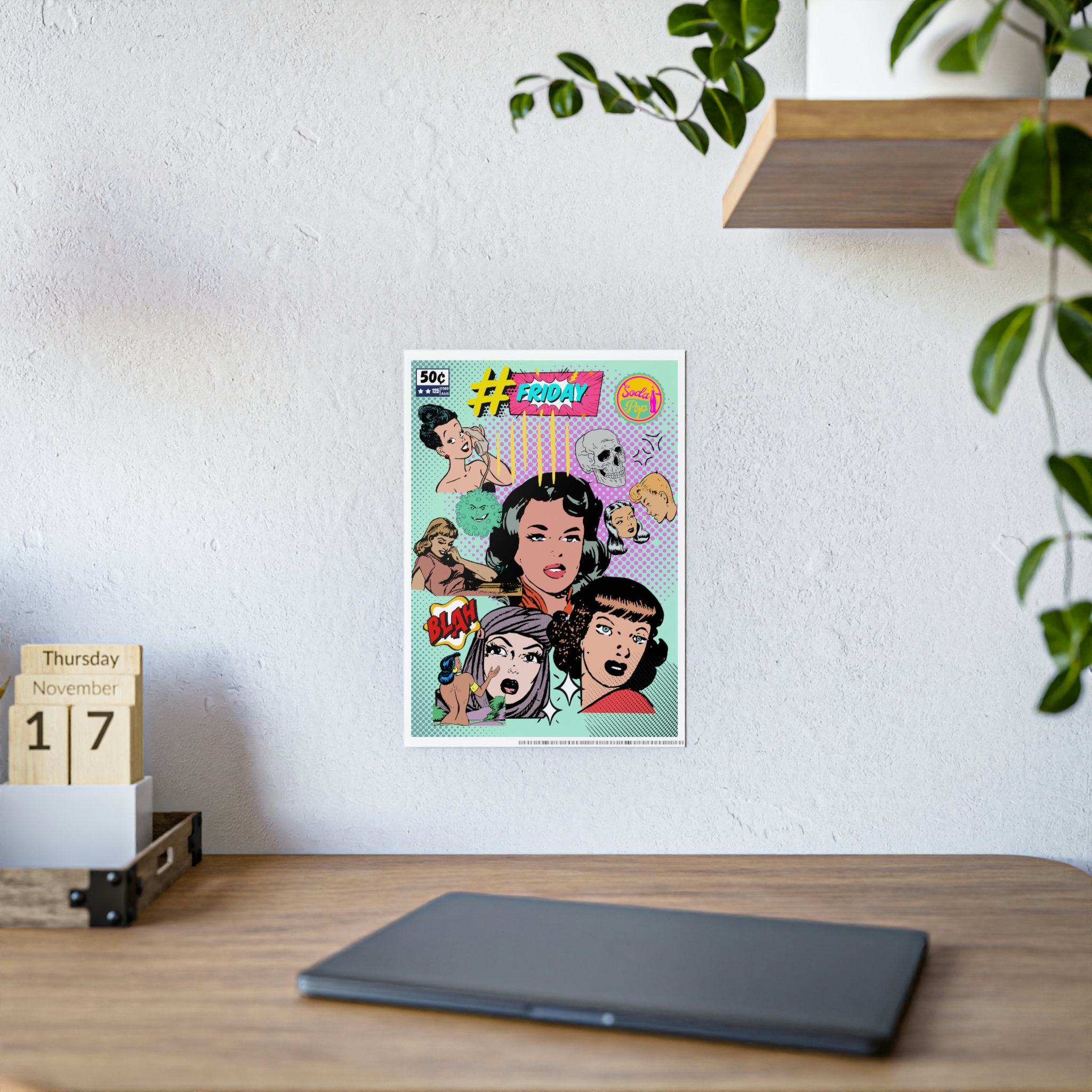 Vintage Comic Collage Poster - Etsy