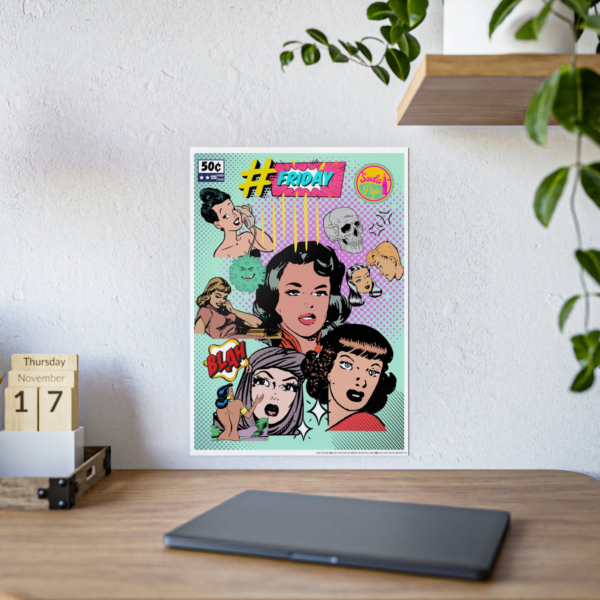 Vintage Comic Collage Poster - Etsy