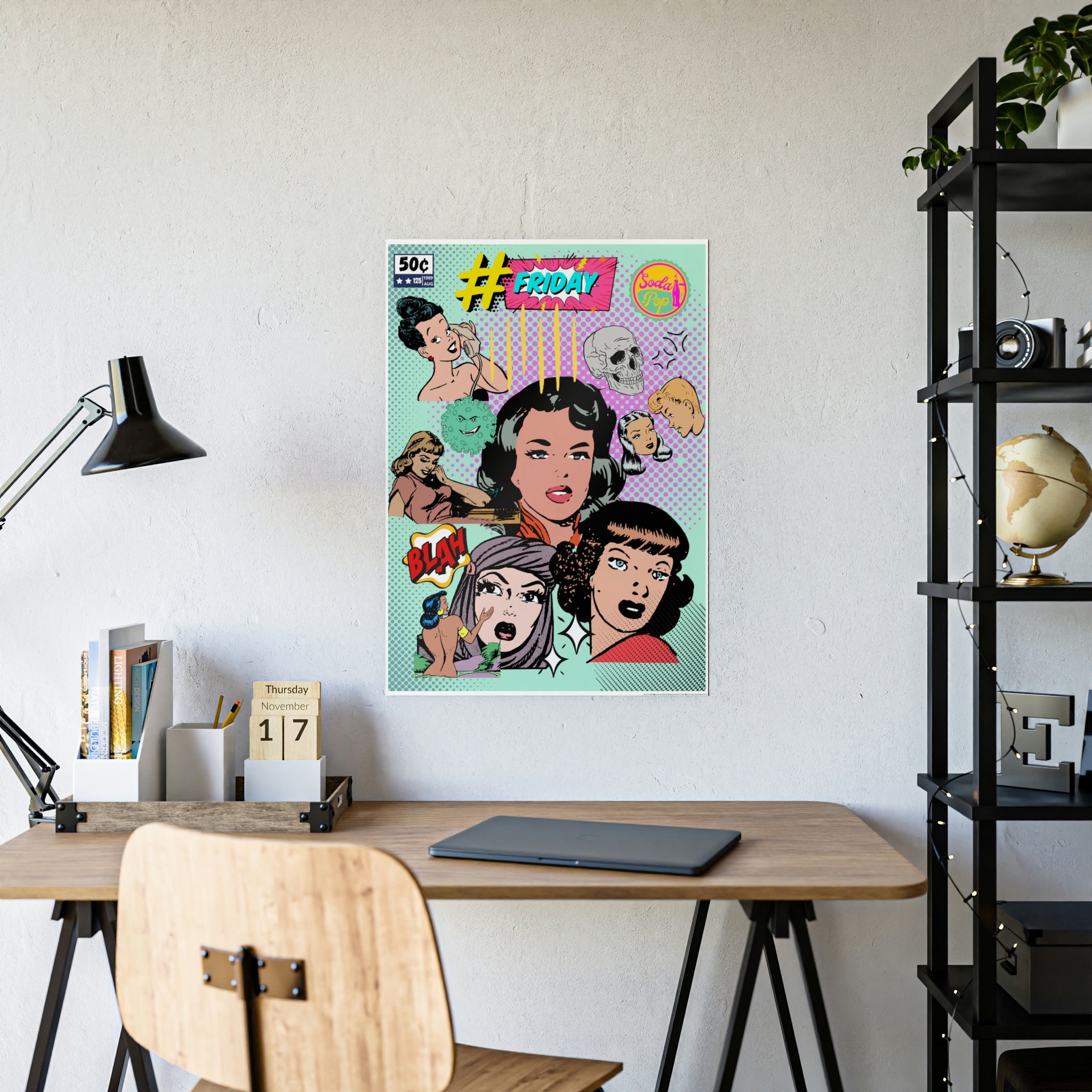 Vintage Comic Collage Poster - Etsy