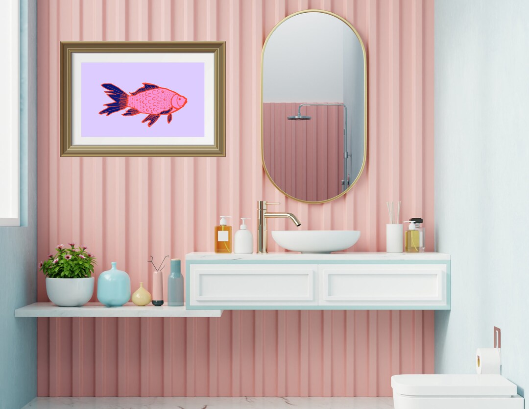 Goldfish - All Size Included - Printable Digital Artprint Illustration ...