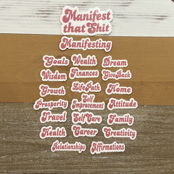 Vision Board Stickers - Etsy