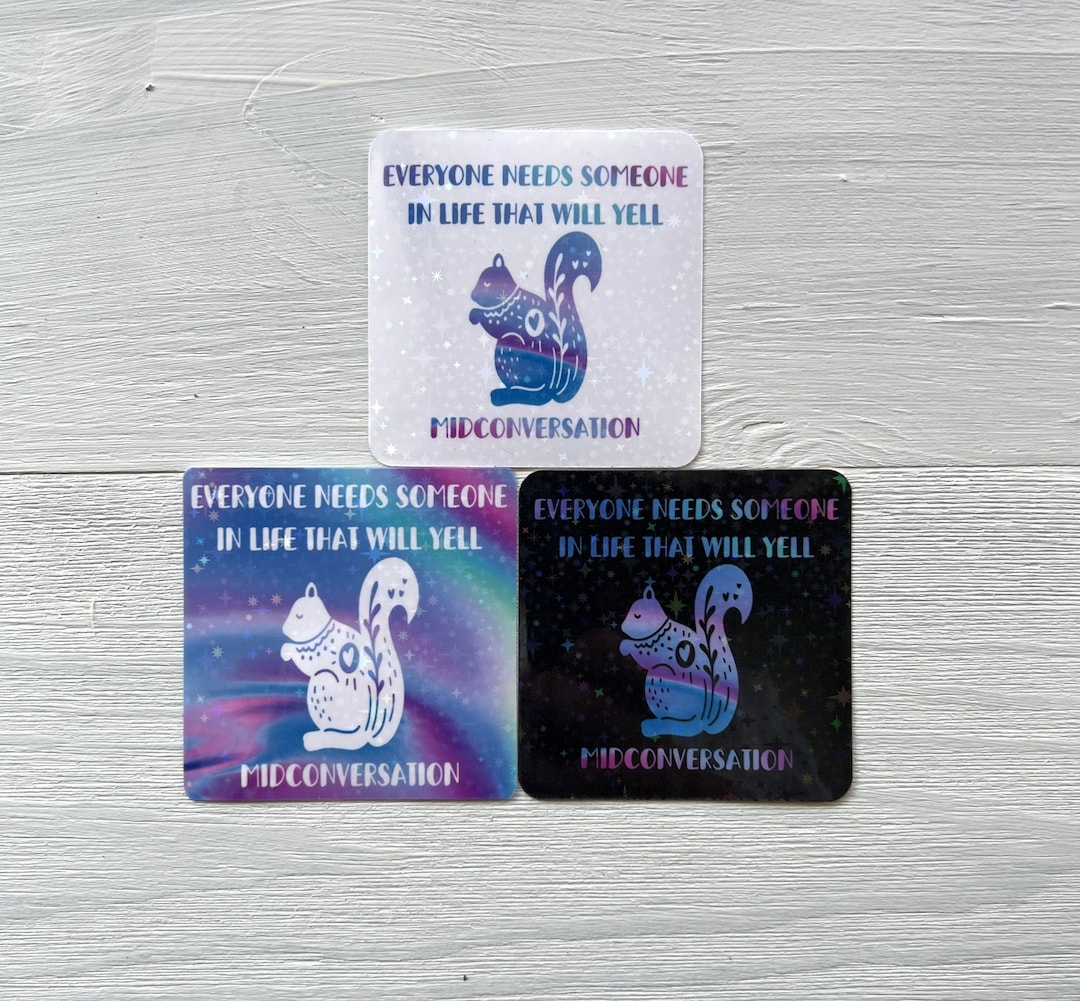 ADHD Squirrel Sticker: Funny, Easily Distracted Gift - Etsy
