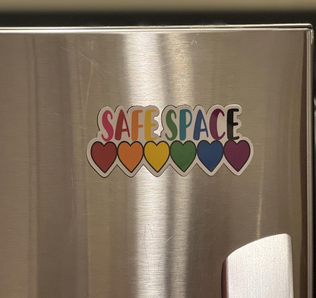 Rainbow Safe Space Magnet: Promotes Equality for All - Etsy