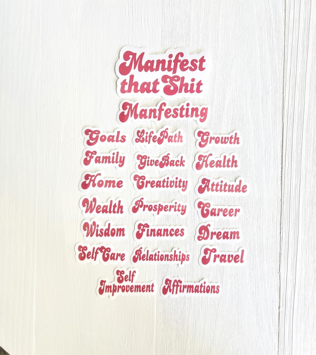 Manifestation Stickers for Journals & Vision Boards : Contains 22 ...