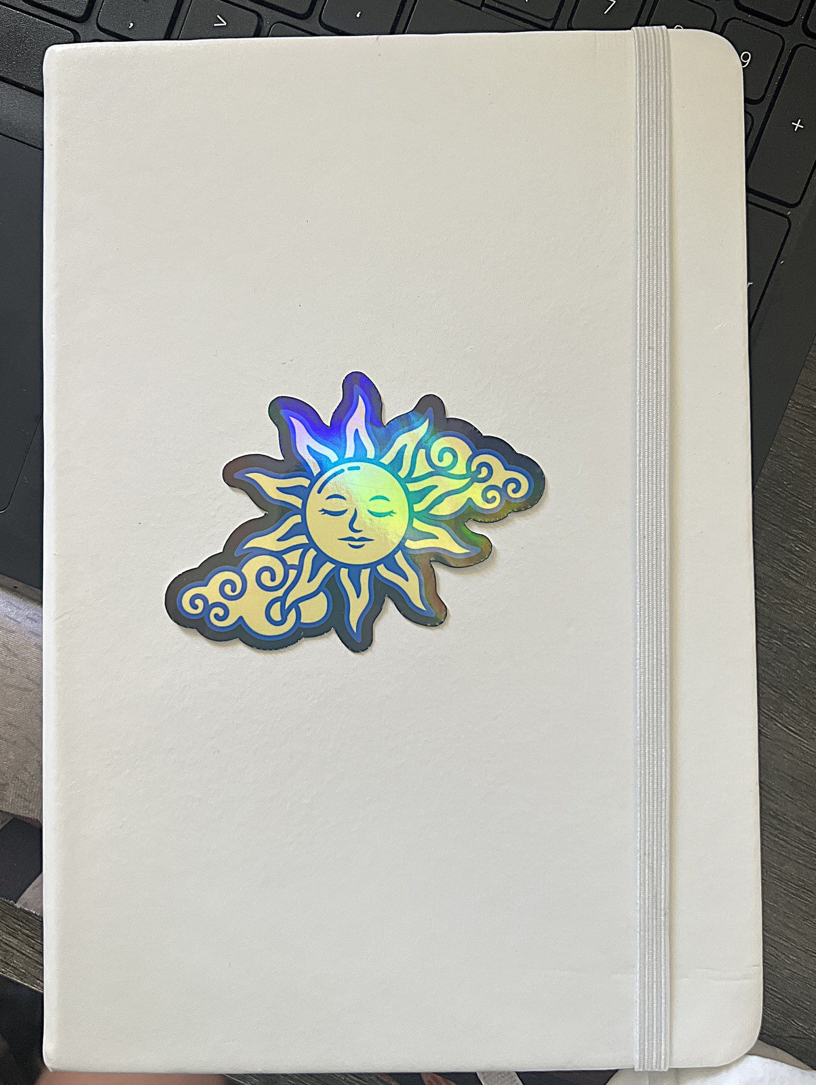 Holographic Sunburst Vinyl Sticker | Celestial | Journal Sticker | Gift ...