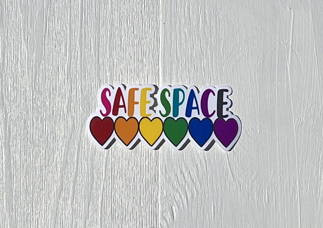 Safe Space Sticker | Rainbow Colors | Great for Schools, Therapists or ...