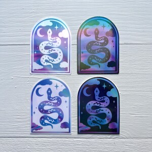 Holographic Year of the Snake Stickers | 2025 Lunar New Year | 4 ...
