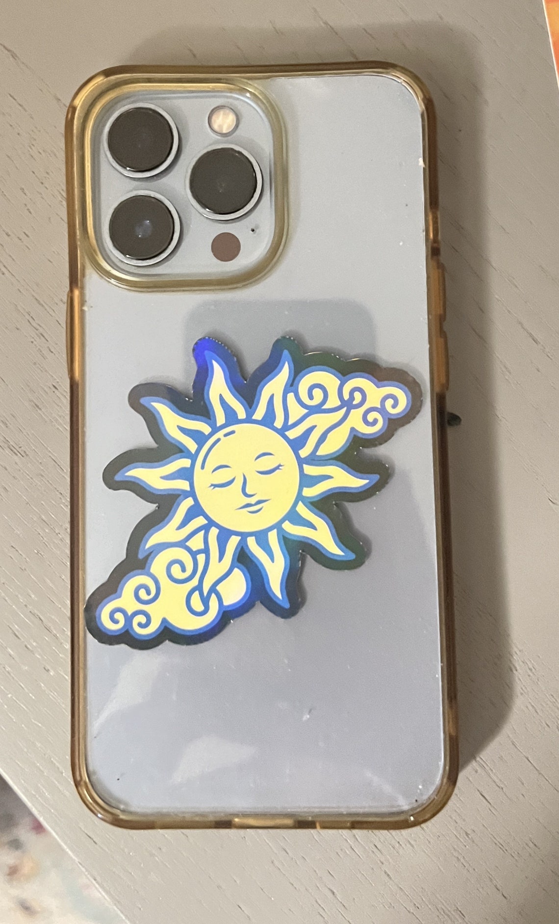 Holographic Sunburst Vinyl Sticker | Celestial | Journal Sticker | Gift ...
