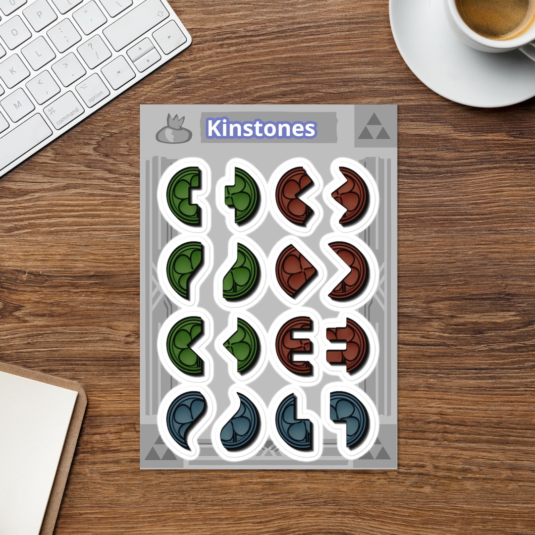 LOZ: Minish Cap Kinstone Sticker Sheet - Etsy