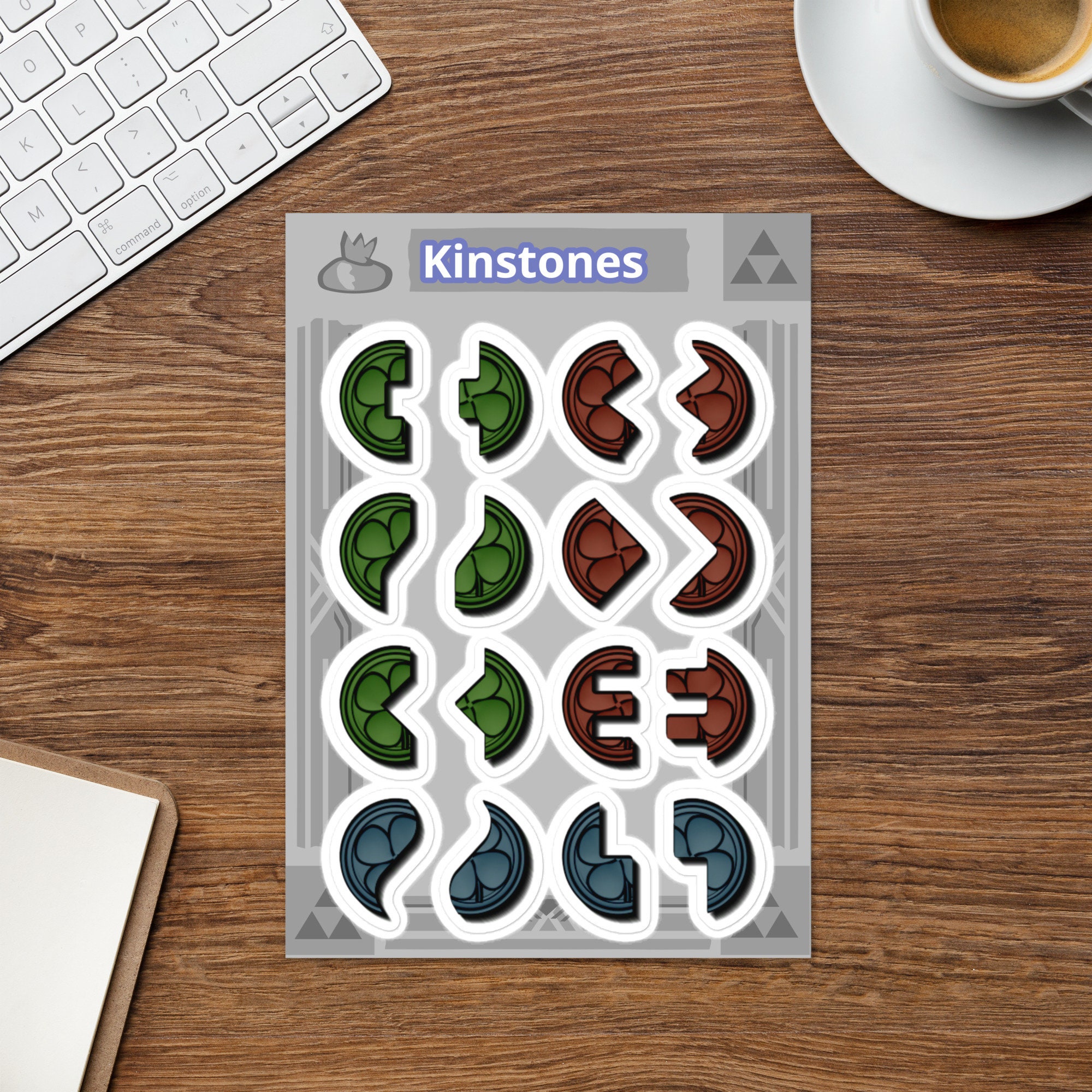 LOZ: Minish Cap Kinstone Sticker Sheet - Etsy