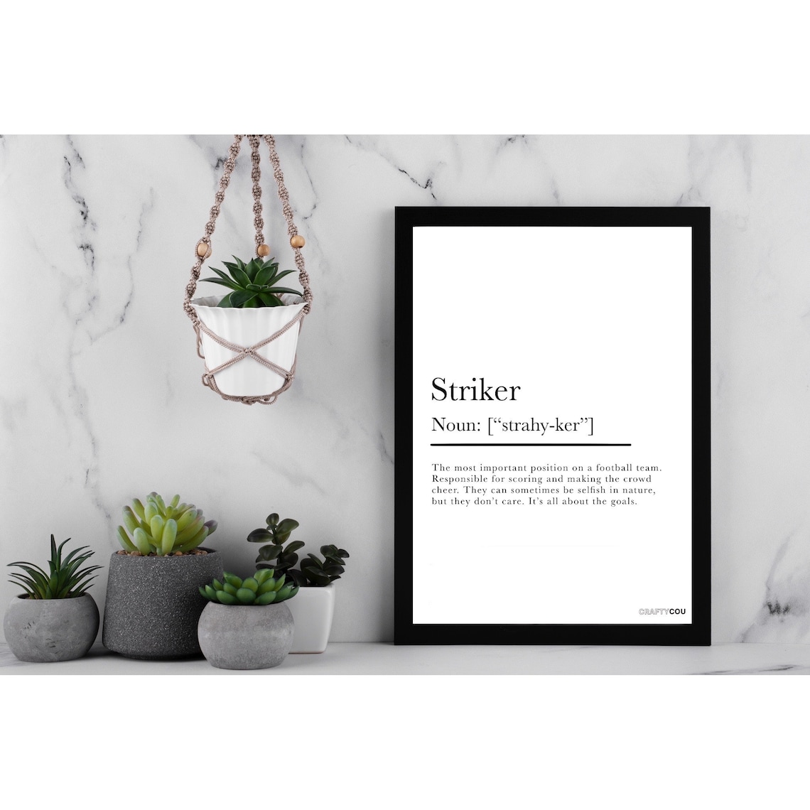 A4 Digital Striker Definition Print | Printable Wall Art | Football ...