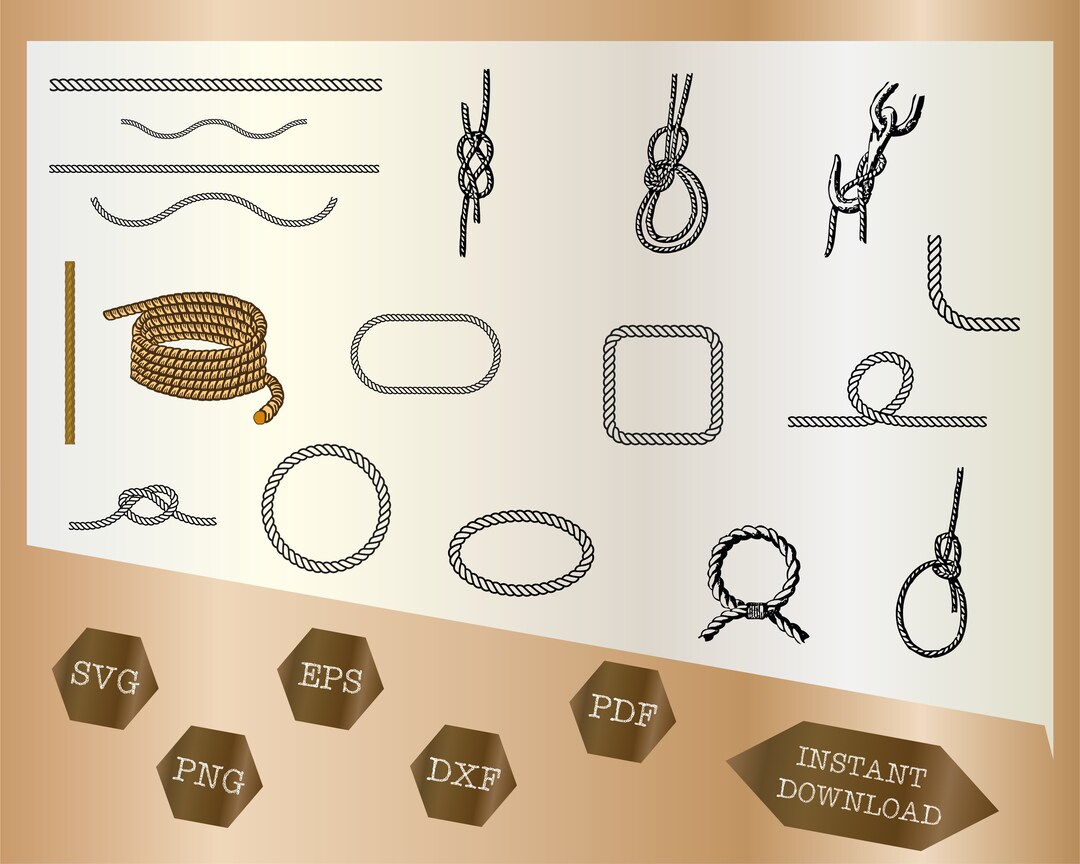 Rope Svg Bundle Rope Clipart Rope Frames Rope Loop Svg - Etsy New Zealand