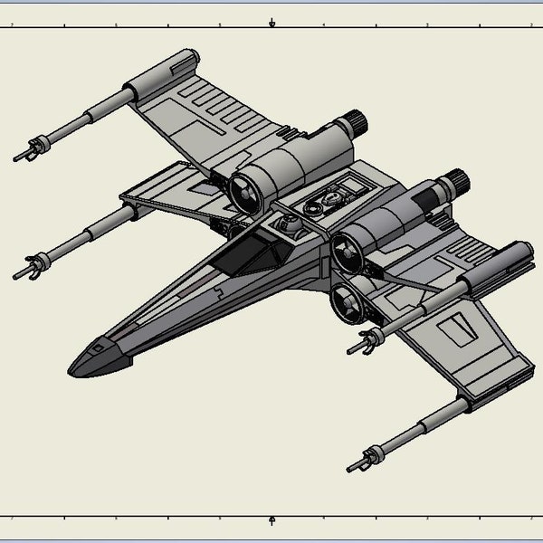 X Wing Model Stl - Etsy