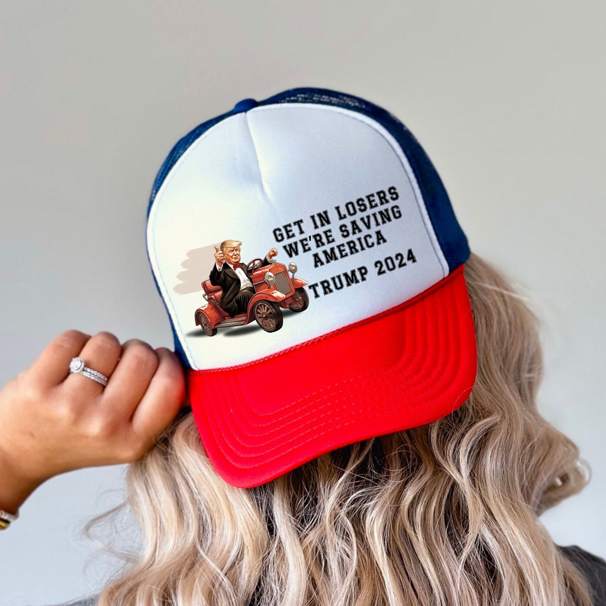 Trump Baseball Hat, Trucker Hat Gift for Election, Patriotic Snapback ...
