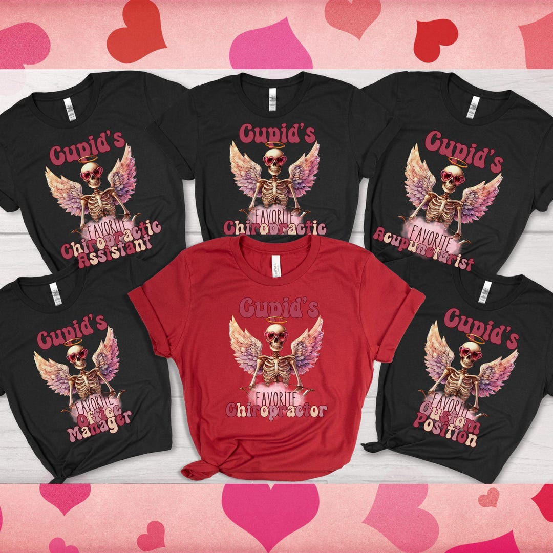Chiropractic Cupids Favorite Valentine Scrub Shirt, Office Group T ...