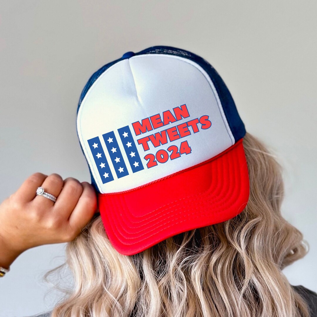 Trump Baseball Hat Mean Tweets 2024 Trucker Hat for Election - Etsy UK
