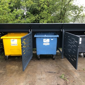 1100 L Waste Bin Housing - Openwork Panels, Plans DXF, STP - Etsy