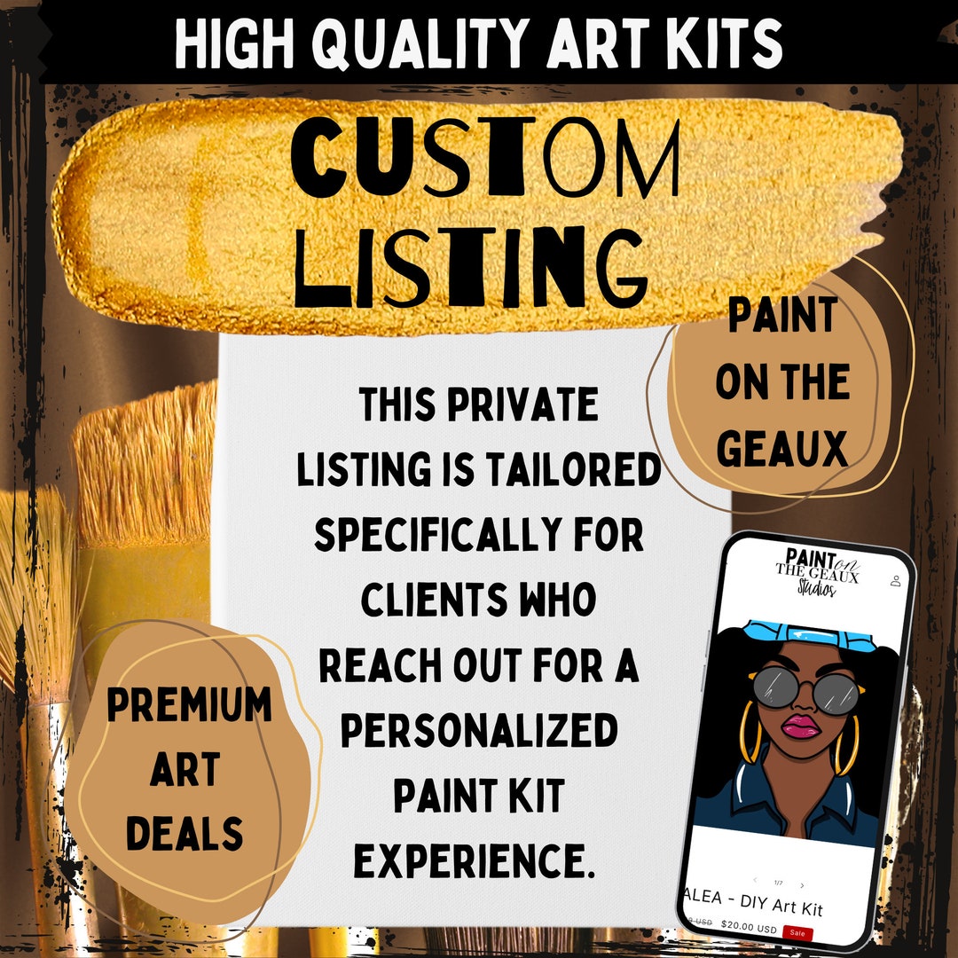 Custom Paint on the Geaux Art Kit Order - Etsy