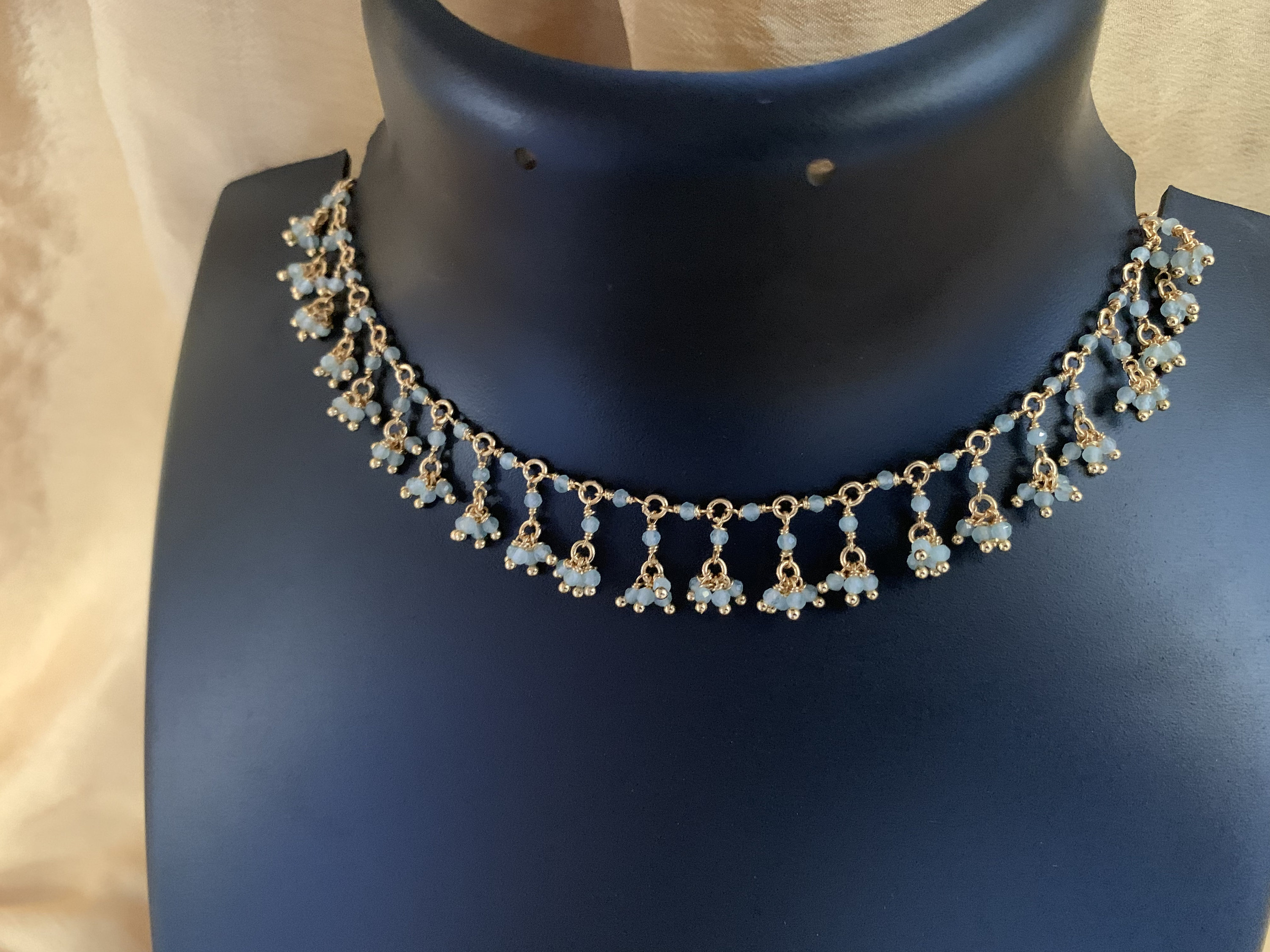 Simple Chain in Different Colors/ Indian Jewelry/ Small Beads Necklace ...