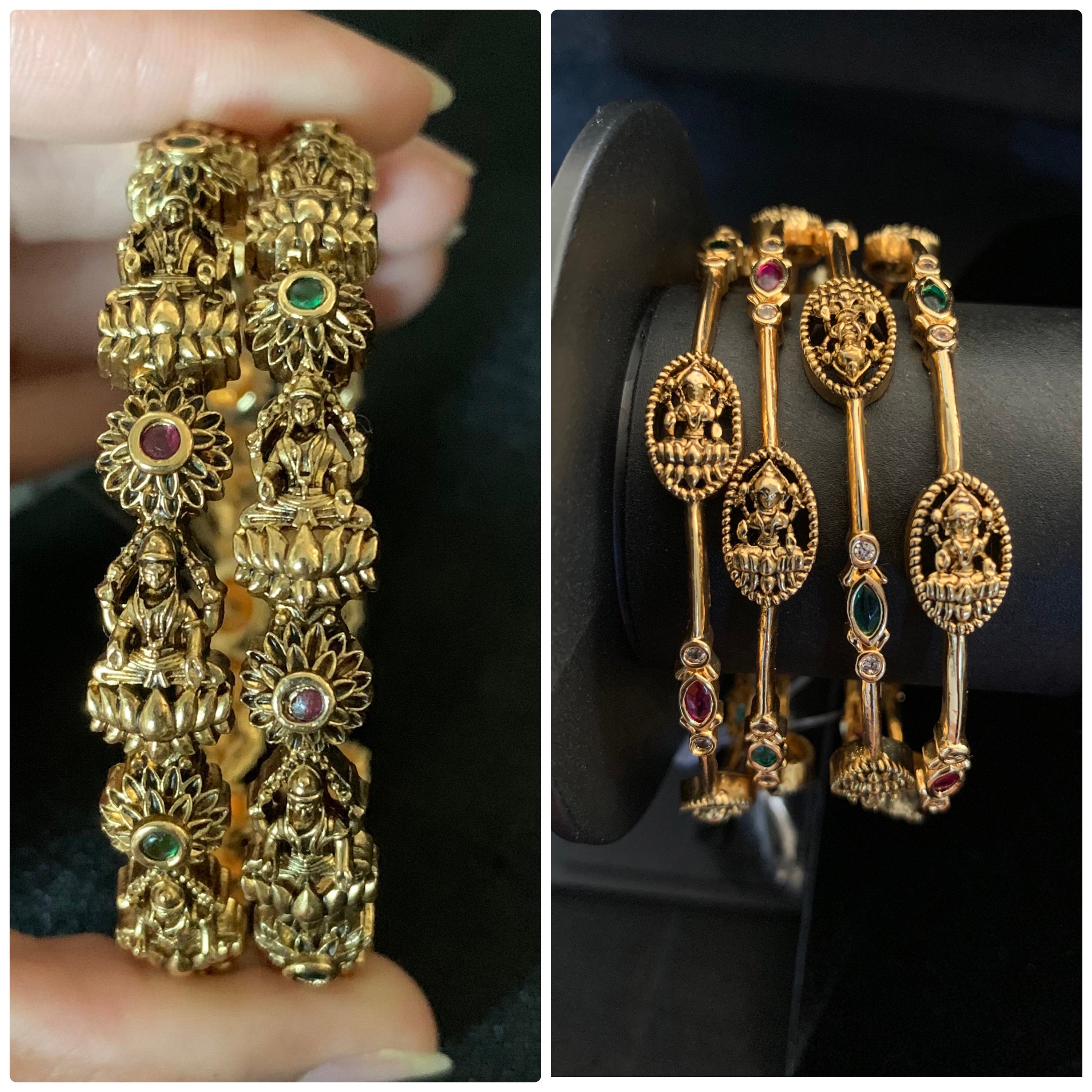 Nakshi Goddess Lakshmi Bangles / Bangles With Lakshmi - Etsy