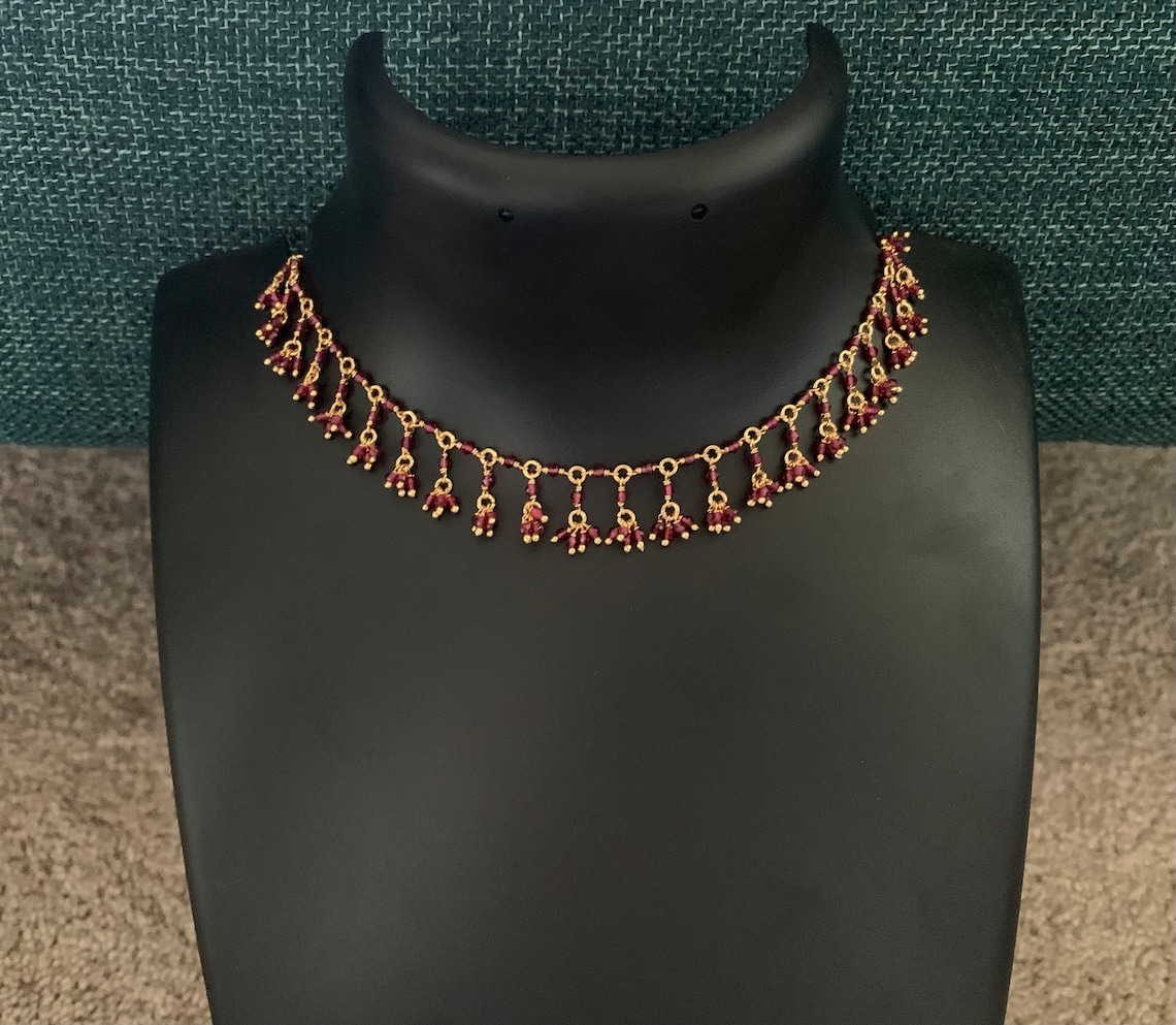 Simple Chain in Different Colors/ Indian Jewelry/ Small Beads - Etsy