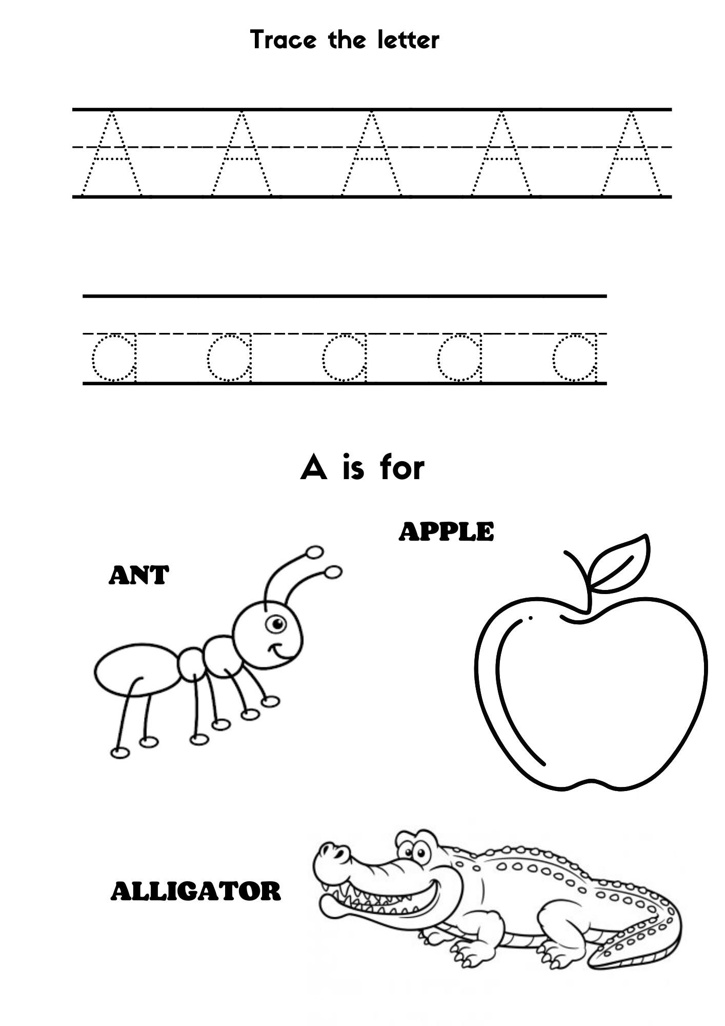 Printable Alphabet Coloring Book for Kids, Homeschool Activities for ...
